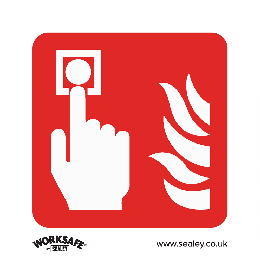 Fire Alarm Symbol Safety Sign - Rigid Plastic