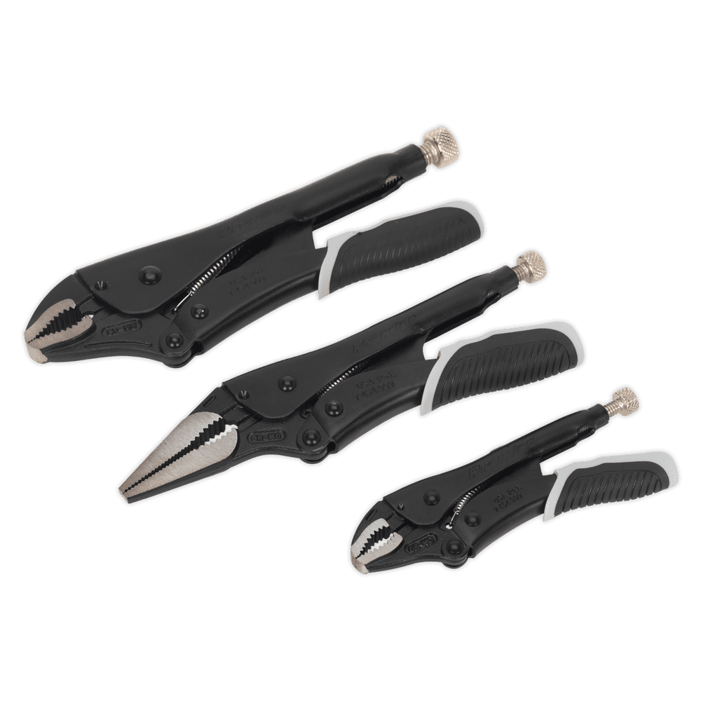 Sealey Locking Pliers Set 3pc Quick Release - Black Series. AK6863B