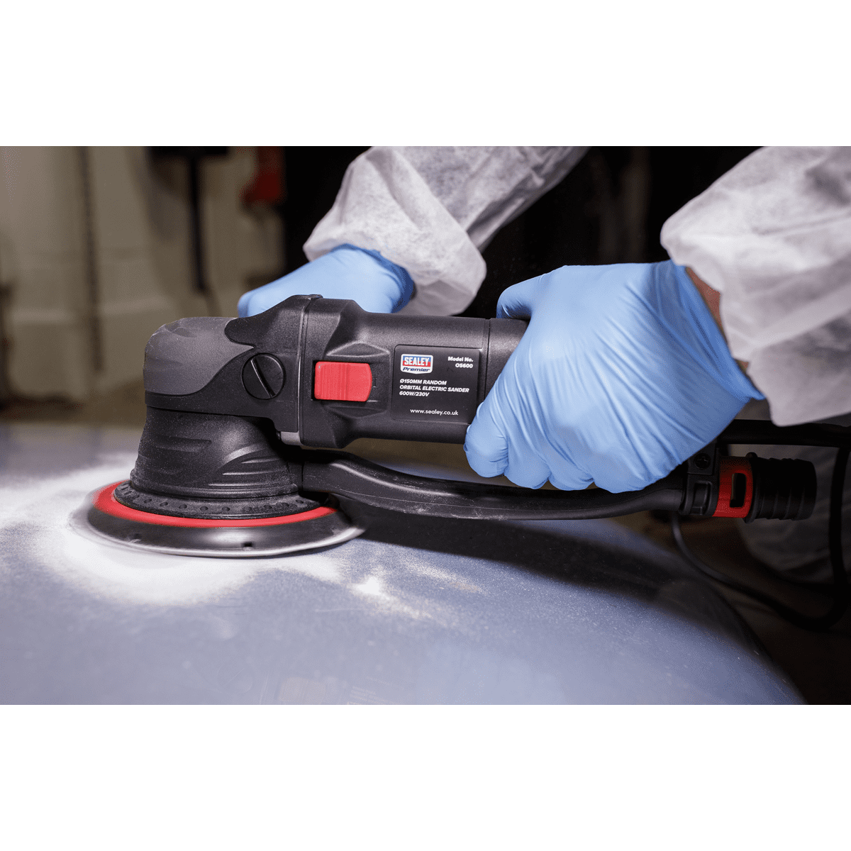 Sealey OS600 Random Orbital Electric Sander 150 mm 600W/230V