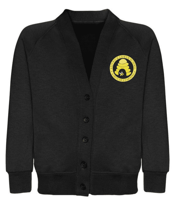 Flitwick Lower School Cardigan Black or Yellow