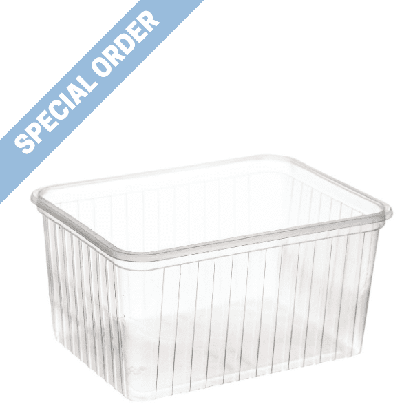 1 Litre Natural Plastic Container [D1000]
