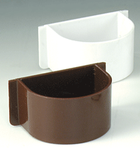 Moulded plastic 3 5"9 0cm Flange Fitting Slide-In D Cup