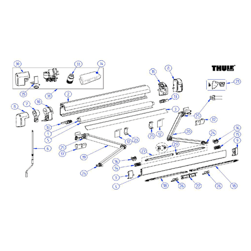 5200 AWNING SPARE PARTS