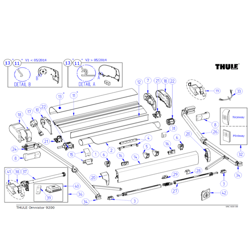 9200 AWNING SPARE PARTS