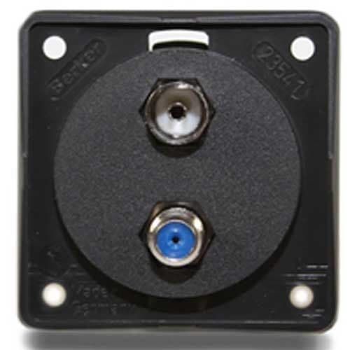 BERKER TV AERIAL & SAT SOCKET