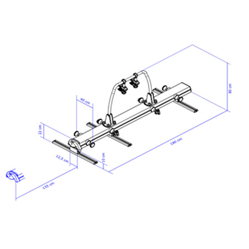 THULE VELOSLIDE SHORT VERSION EXC MOUNT RAILS