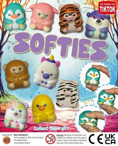 50mm Softies Animals x 100