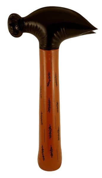 INFLATABLE HAMMER 60CM BROWN