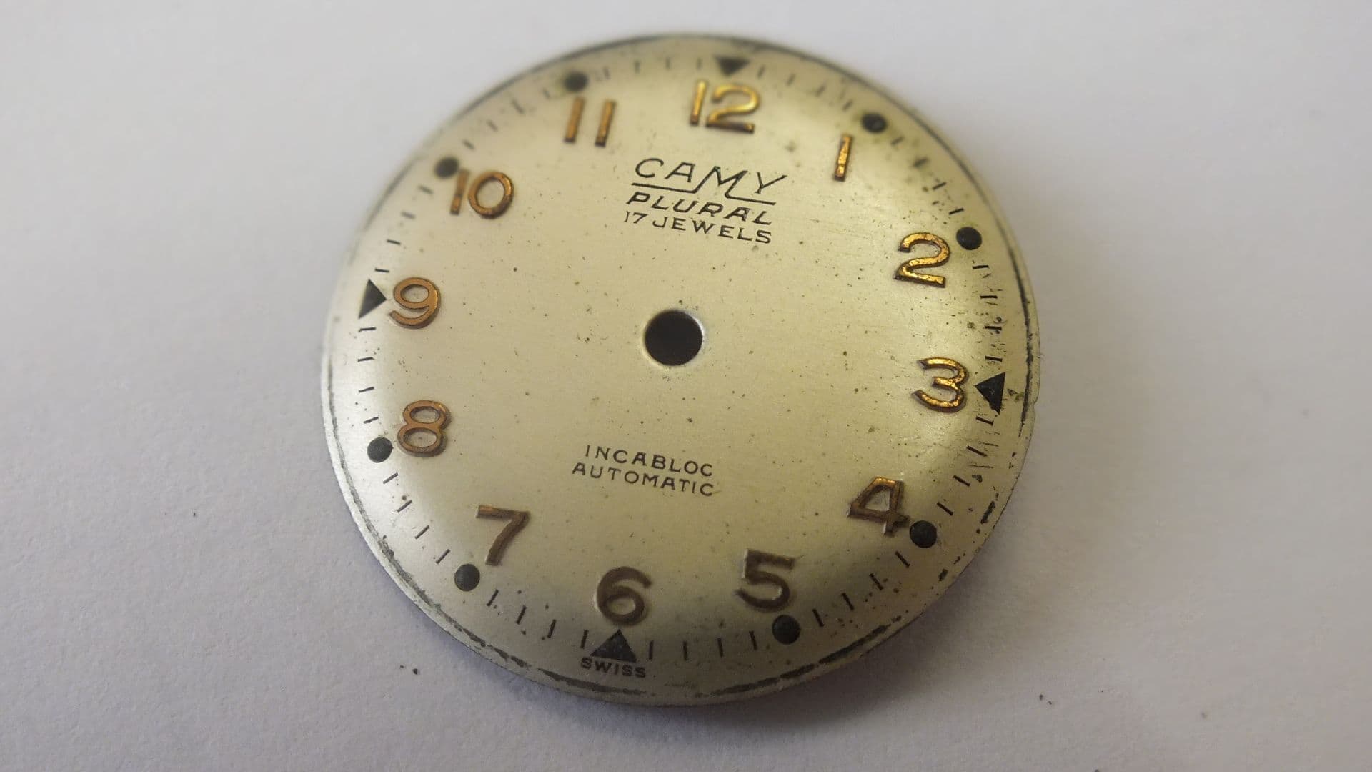 CAMY PLURAL 17 Jewel Dial rose gold numbers