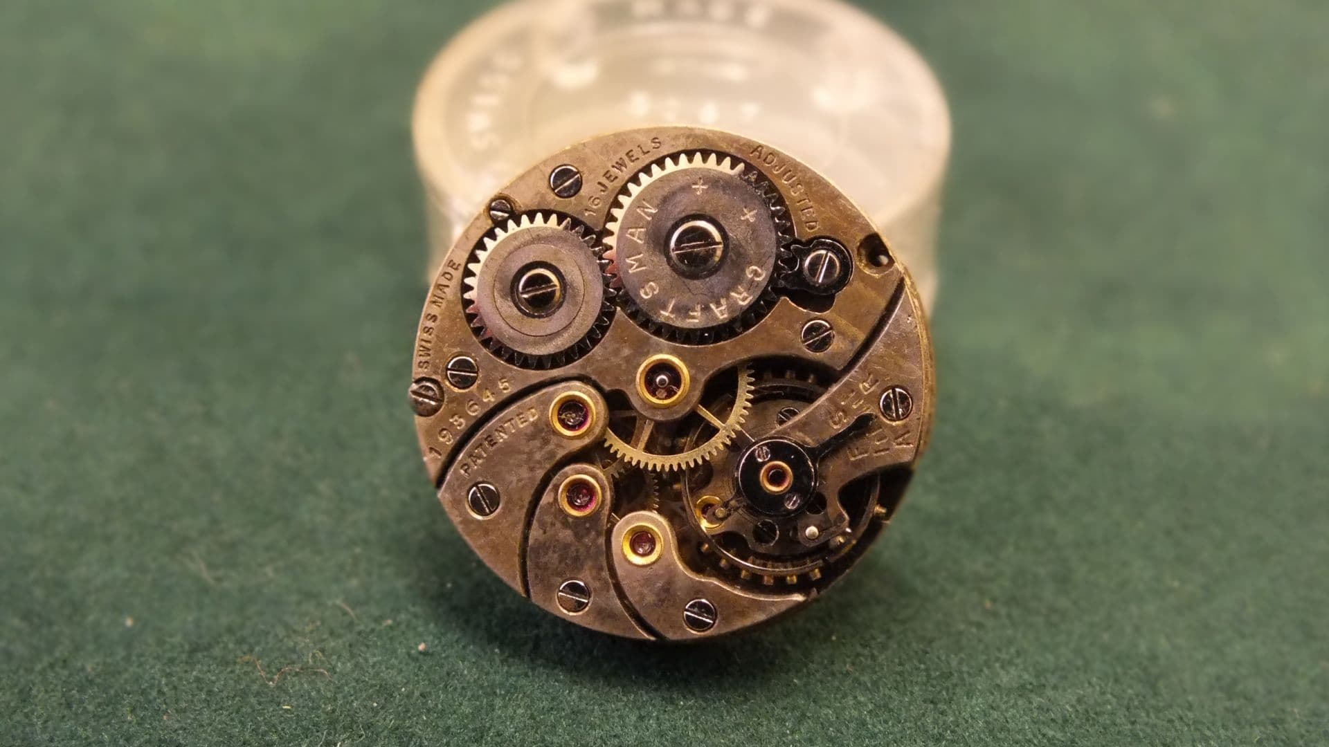 CRAFTSMAN CAL 316 movement and dial with hands lovely