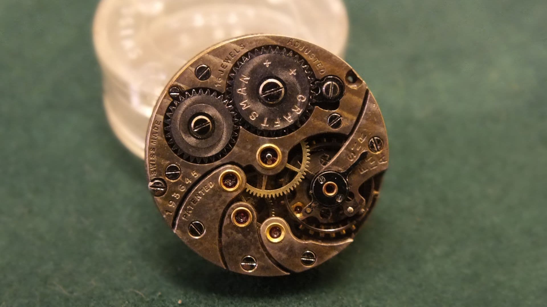 CRAFTSMAN CAL 316 movement and dial with hands lovely