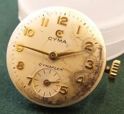 CYMA CAL R 424 Movement With Dial Hand and crown