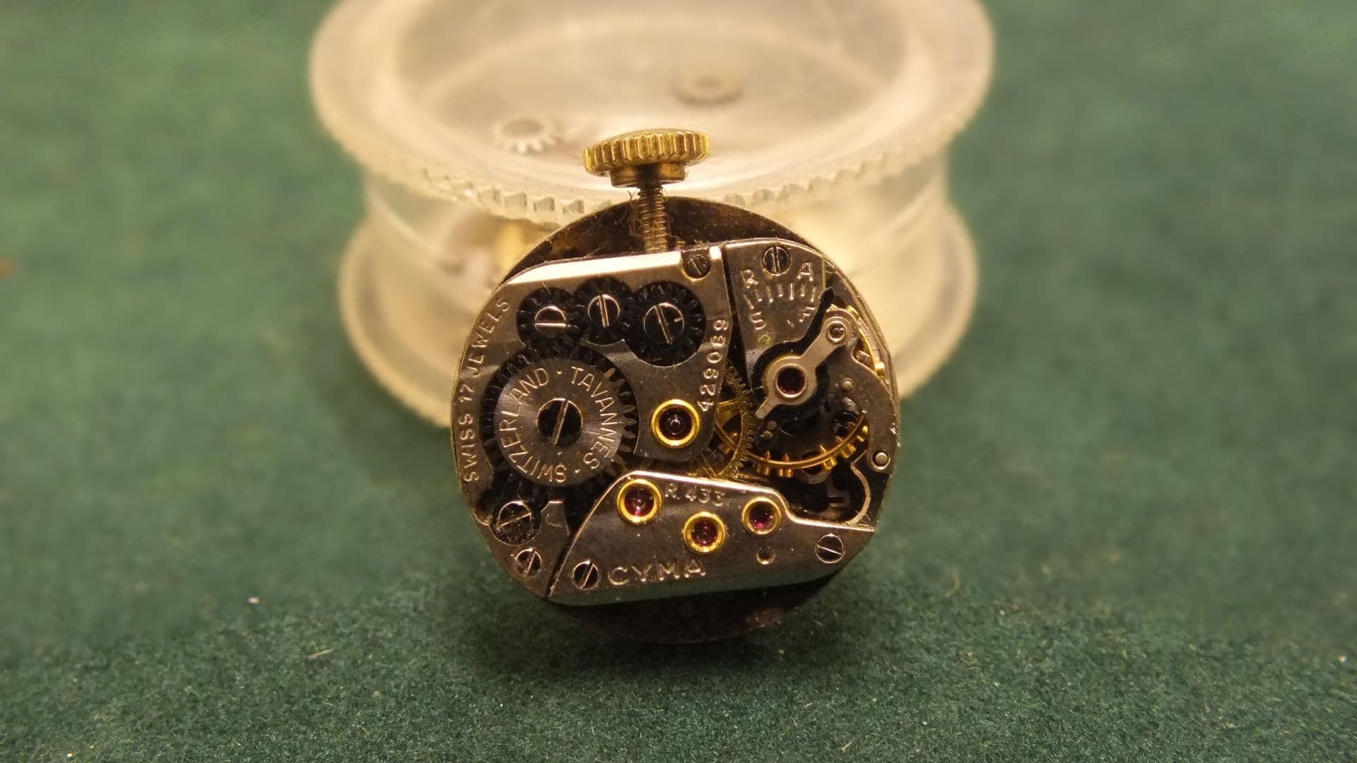 CYMA CAL R433 Ladies Complete movment with Dial hands and Crown