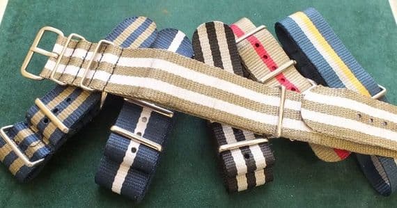 Gents Canvas Watch strap assorted colours available