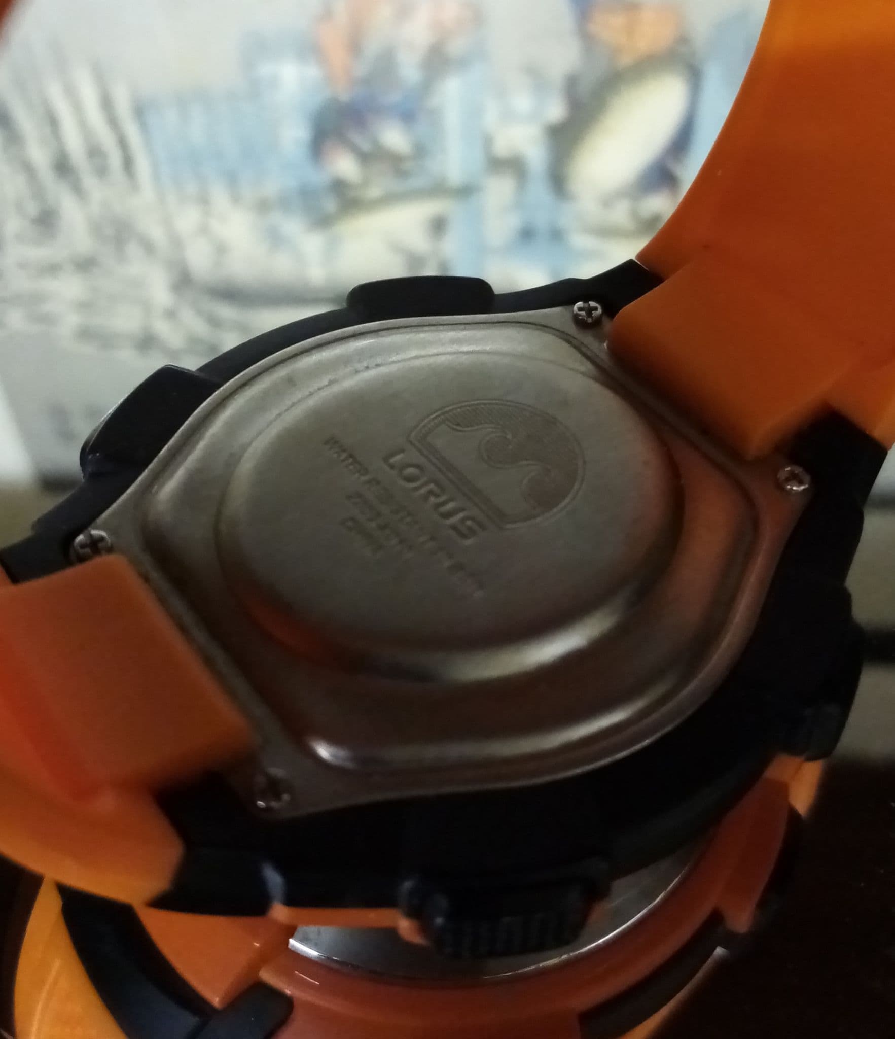 Lorus Z009-X010 Orange full working