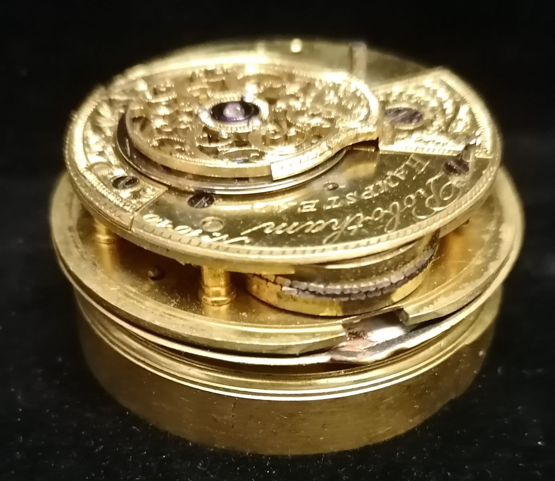 Robotham verge fusee movement running