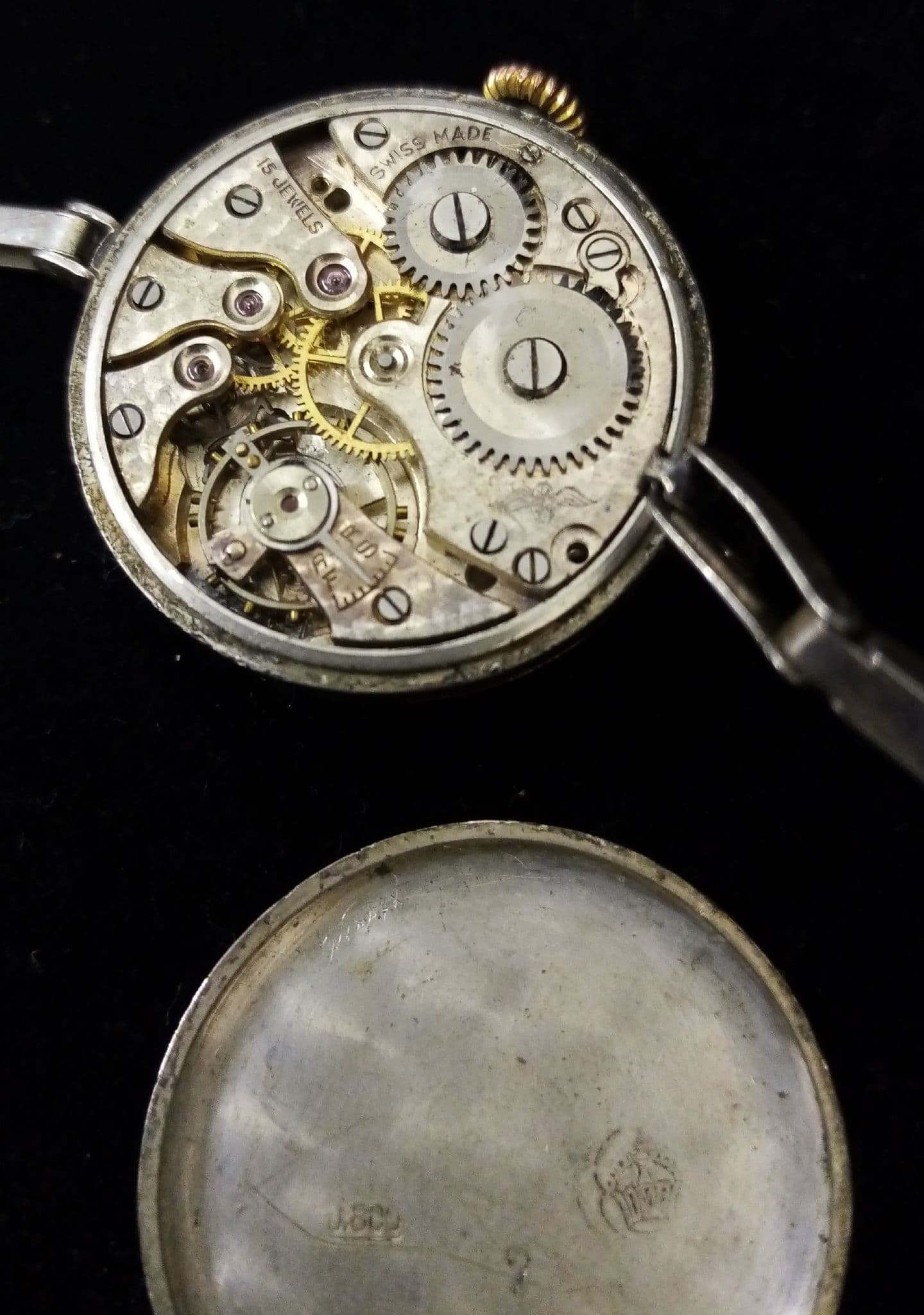 Rotary solid 800 silver cased and strap for project