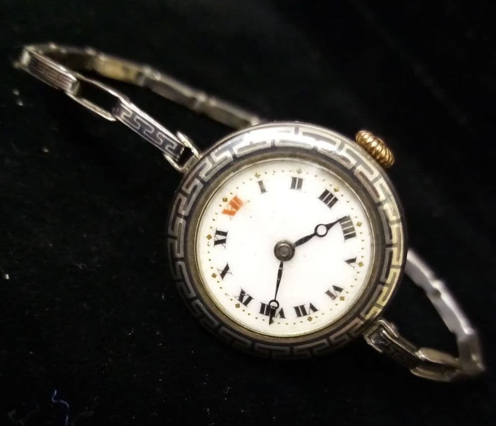 Rotary solid 800 silver cased and strap for project
