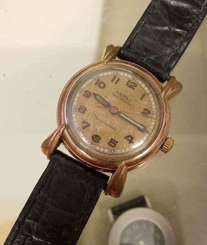 Unitas waterproof gold capped for project