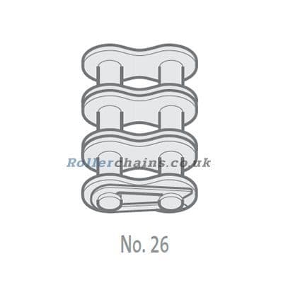 06B-3-NO26 Chain Connecting Link 3/8" Pitch BS Triplex Connecting Link ...