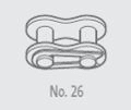 12B-1-NO26 Chain Connecting Link, 3/4" Pitch BS Simplex Connecting Link ...