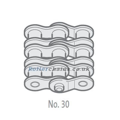 60-3-NO30 Double Crank Link 3/8" Pitch ANSI Triplex Connecting Link ...
