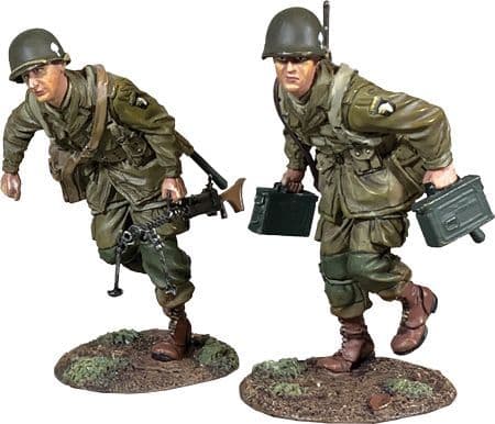 WB25238 - Displacing U S 101st Airborne M1919 Machine Gun Crew