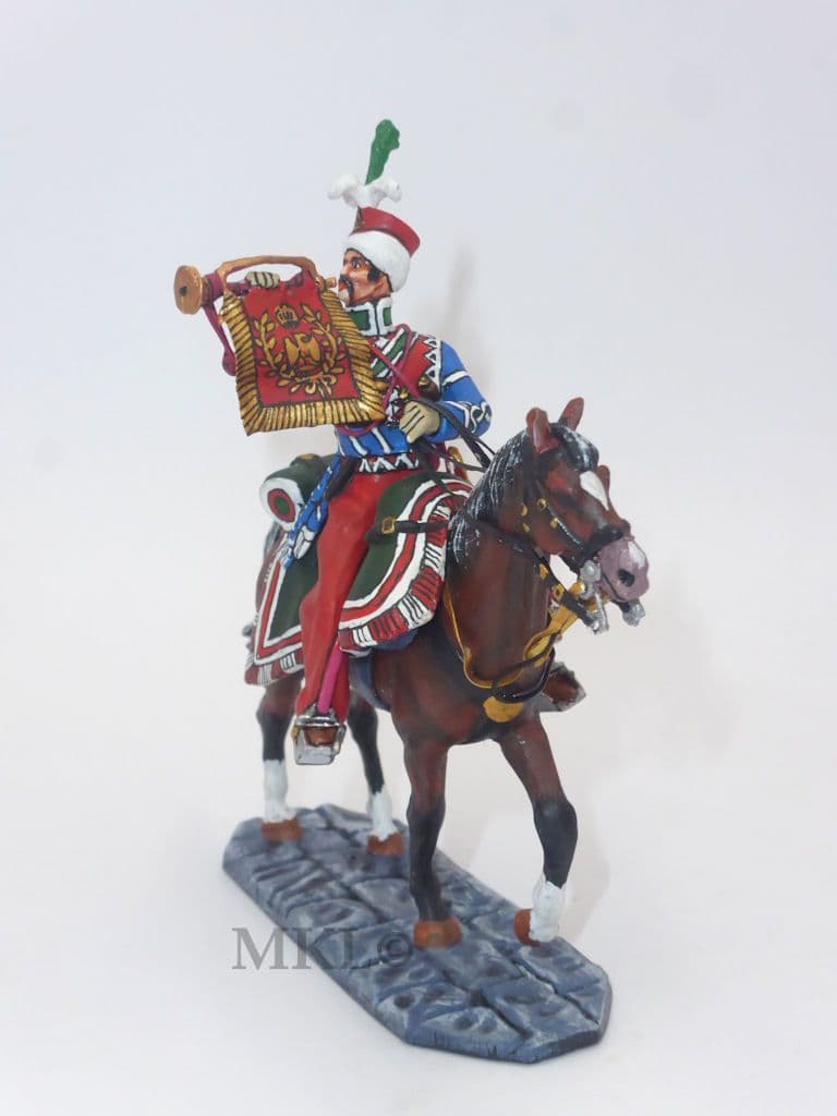 G N M Miniatures - Mameluk Trumpeter Mounted Figure