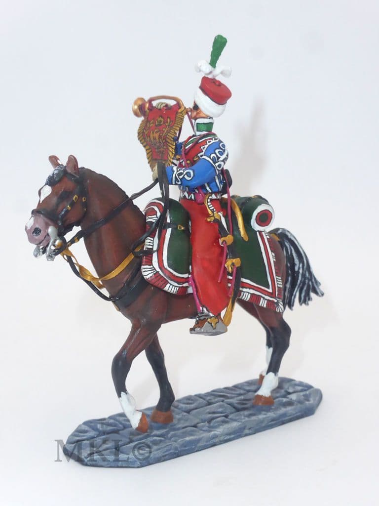 G N M Miniatures - Mameluk Trumpeter Mounted Figure