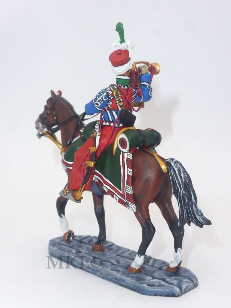 G N M Miniatures - Mameluk Trumpeter Mounted Figure