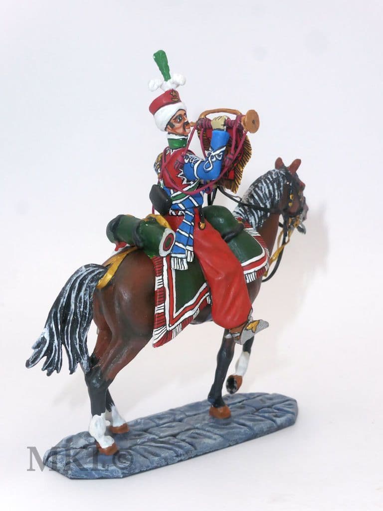 G N M Miniatures - Mameluk Trumpeter Mounted Figure