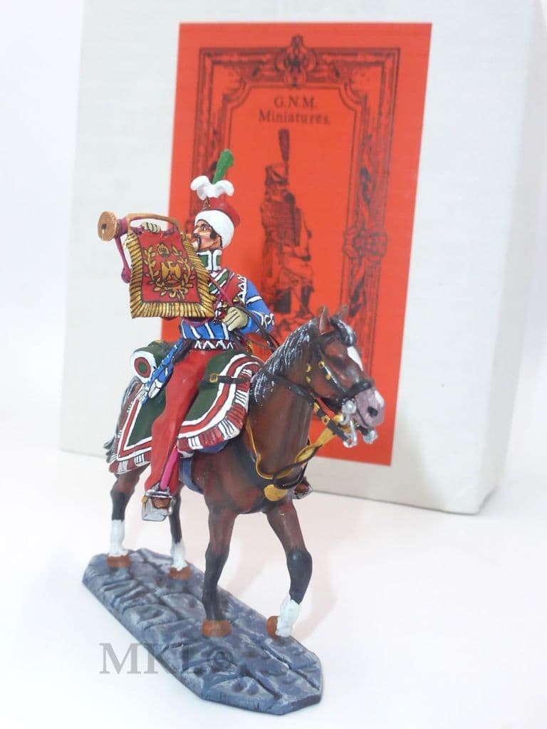 G N M Miniatures - Mameluk Trumpeter Mounted Figure