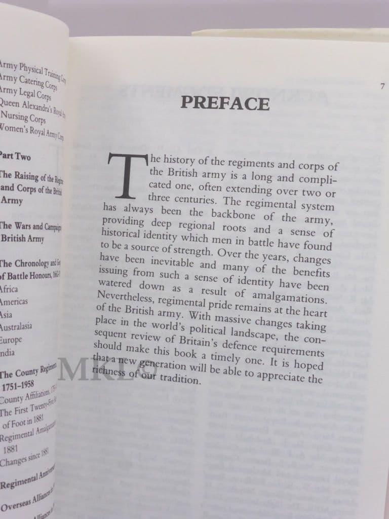 Regiments And Corps Of The British Army