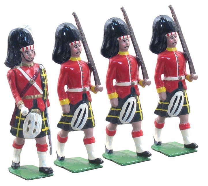 WB49004 - The Gordon Highlanders Marching at Slope
