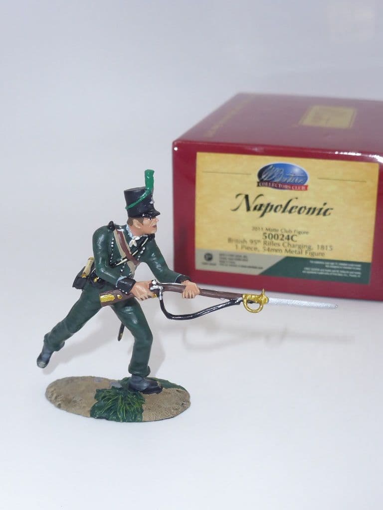 WB50024C Napoleonic War British 95th Rifles Charging 1815