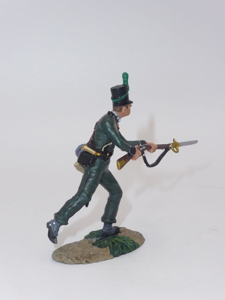 WB50024C Napoleonic War British 95th Rifles Charging 1815