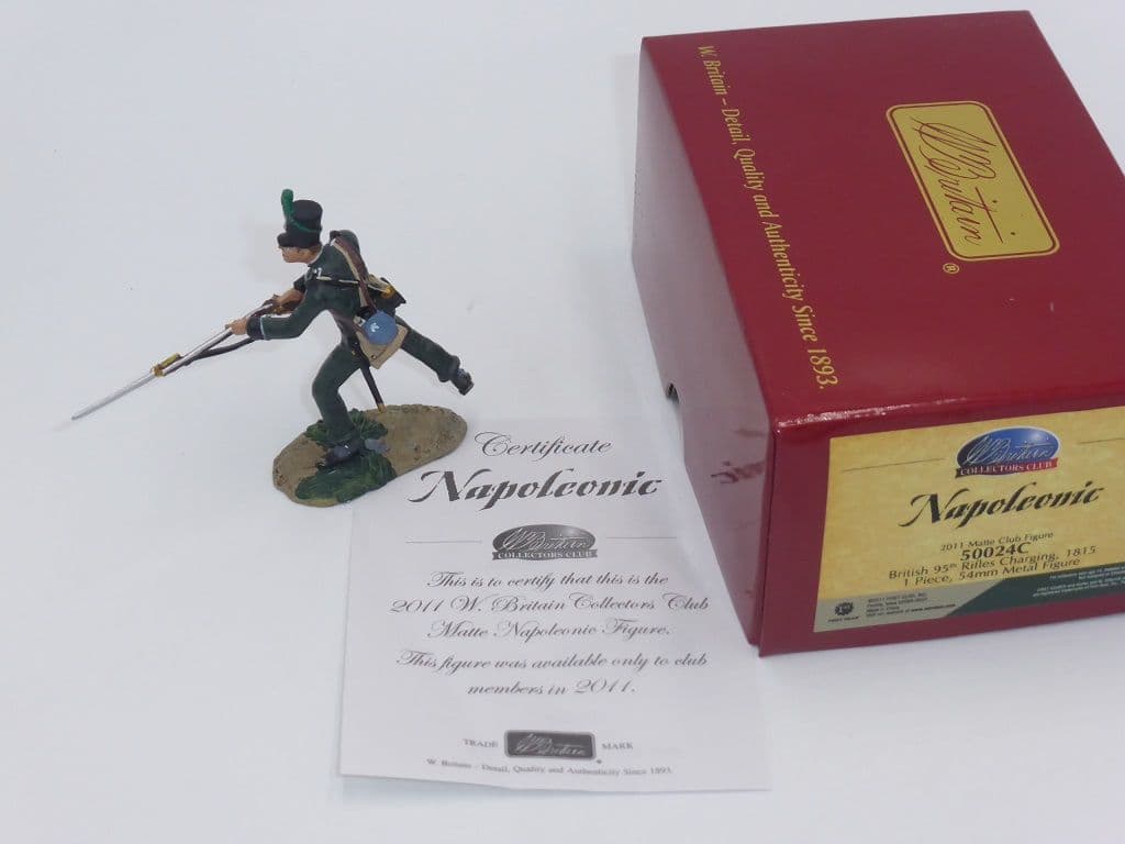 WB50024C Napoleonic War British 95th Rifles Charging 1815