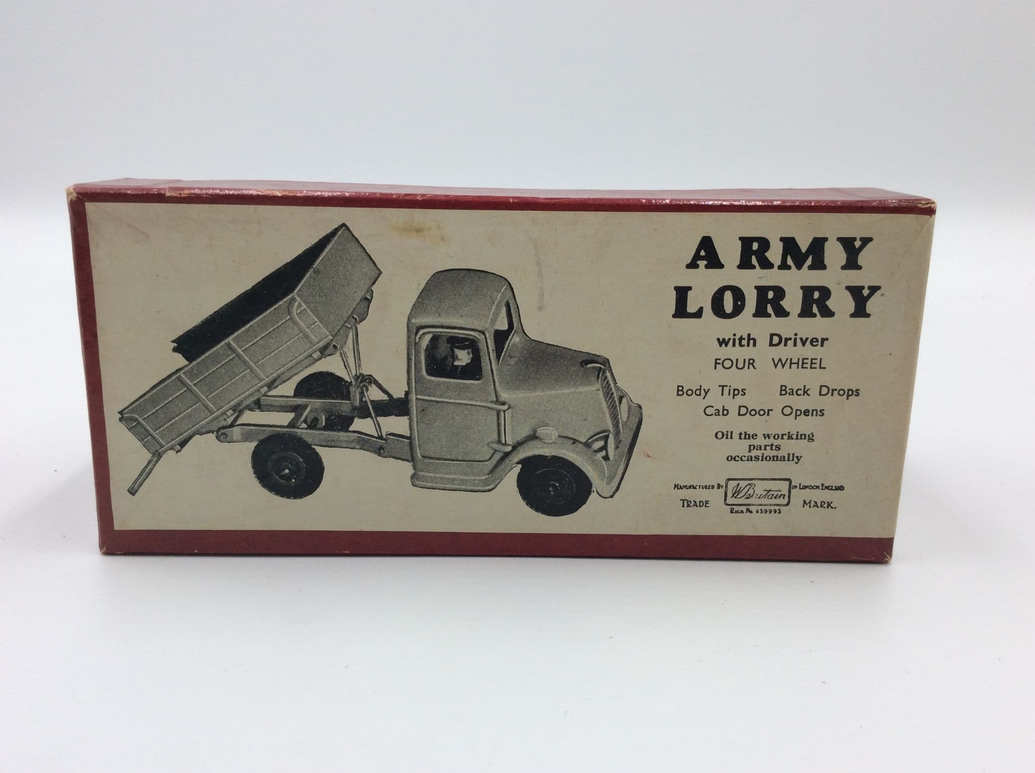 William Britain Vintage Metal 4 Wheel Army Lorry Item 1334