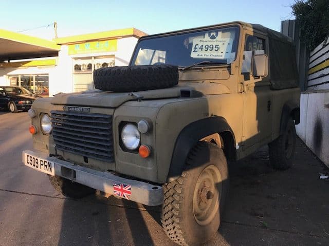 SOLD Ex-Military RAF Land Rover Defender 90 1986 SOLD