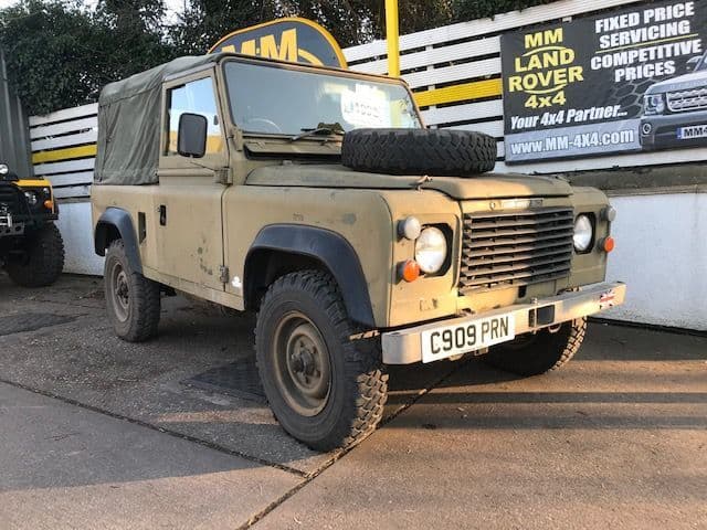 SOLD Ex-Military RAF Land Rover Defender 90 1986 SOLD