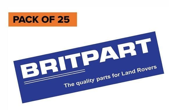 300 x 90mm High Tack Vinyl Gloss Stickers x25