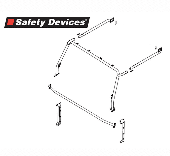 4-Point External Front Roll Cage