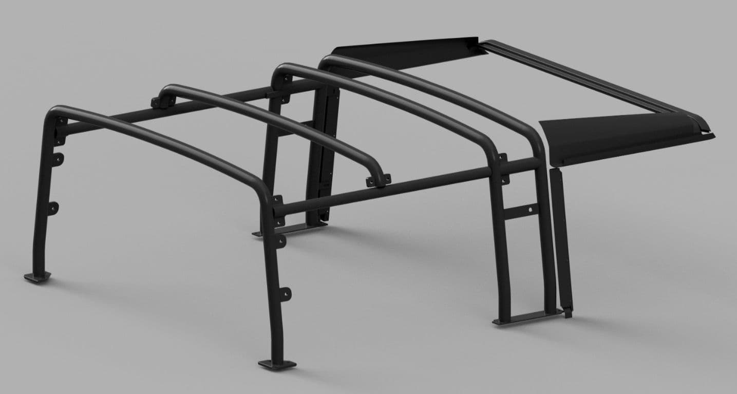 90 Soft Top Heavy Duty Bar Set with Canvas Hood