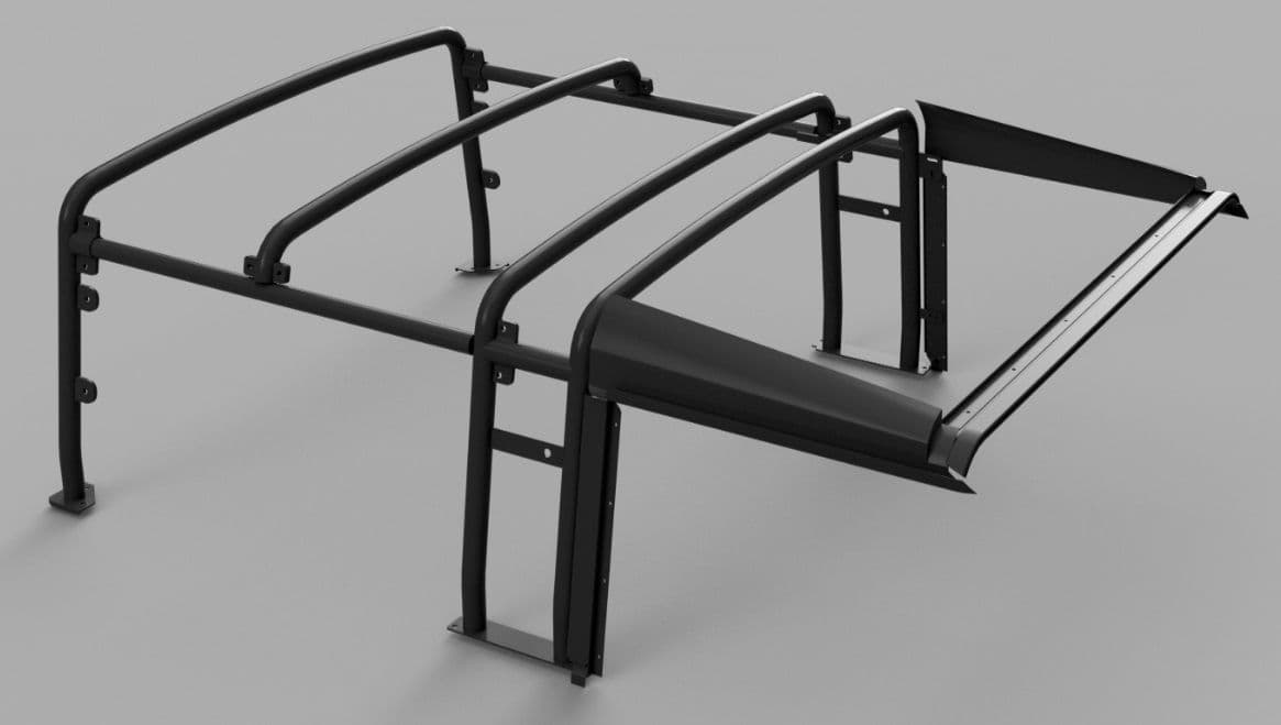 90 Soft Top Heavy Duty Bar Set with Canvas Hood