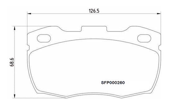 Defender Front Brake Pads - SFP000260 - Check size