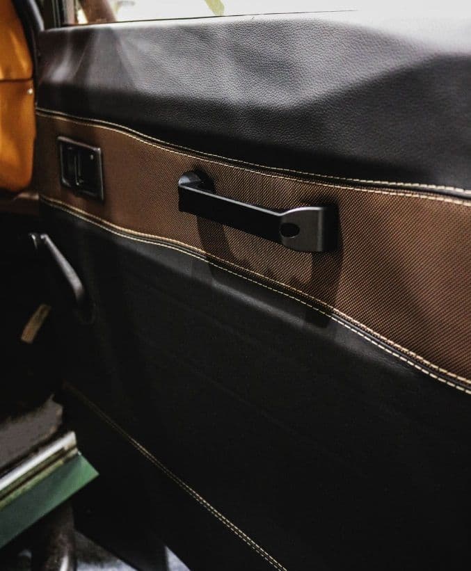 Defender Interior Aluminium Black Door Handle