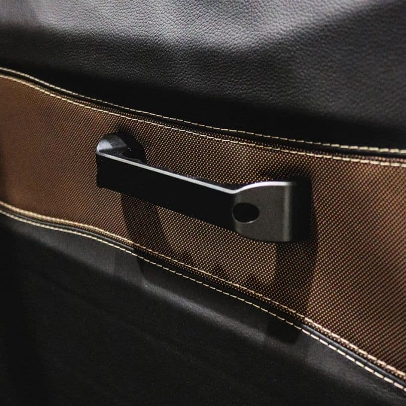 Defender Interior Aluminium Black Door Handle