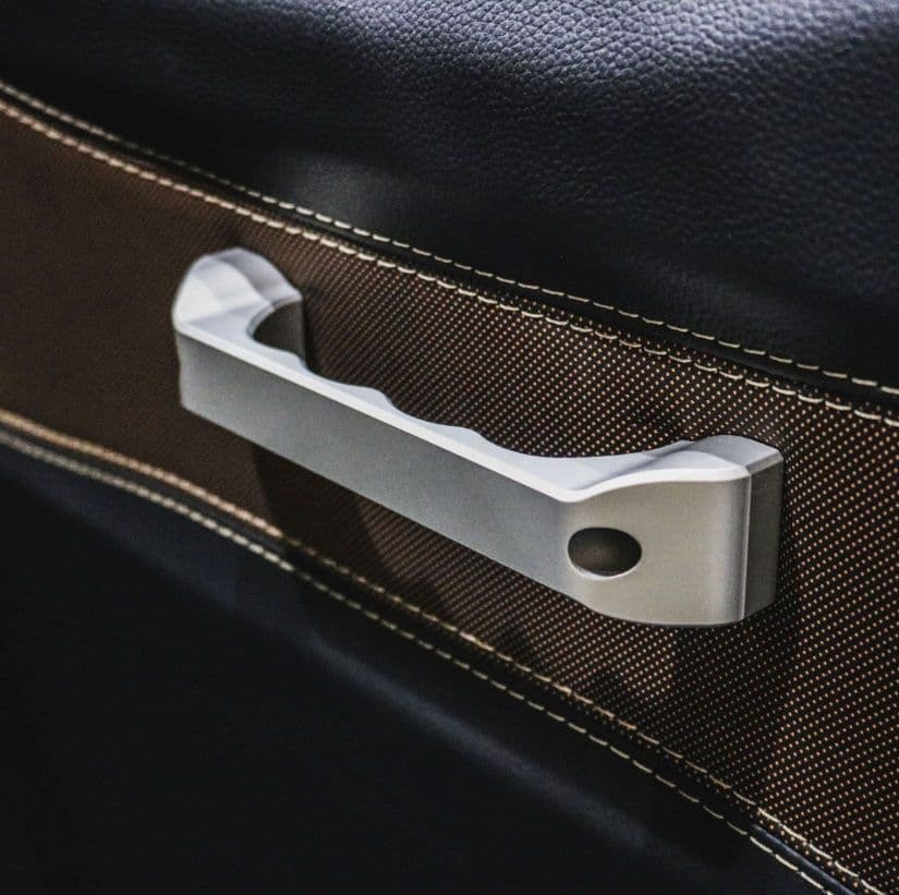 Defender Interior Aluminium Door Handle Silver