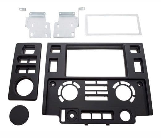 Defender Matt Black Double Din Fascia Plate - DA2609