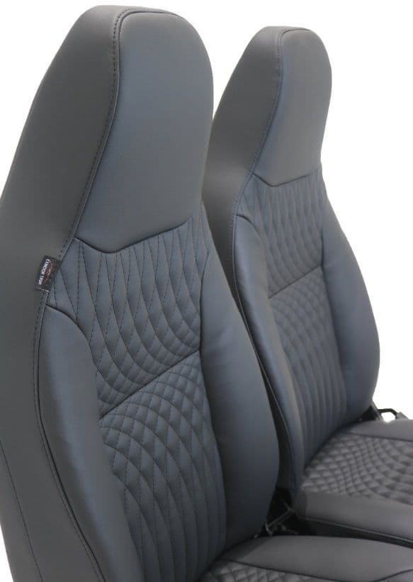 Defender Puma Premium Seat Heated - Black Vinyl Vault - EXT307-VLT
